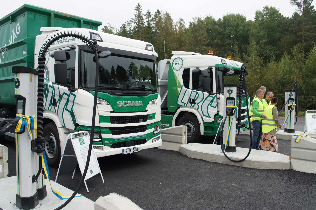 LBC Frakt - Laddpark invigd – en milstolpe hållbara transporter i ...